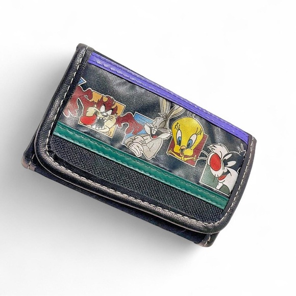Warner Bros. | Bags | Vintage Looney Tunes Wallet Taz Bugs Bunny Tweety ...